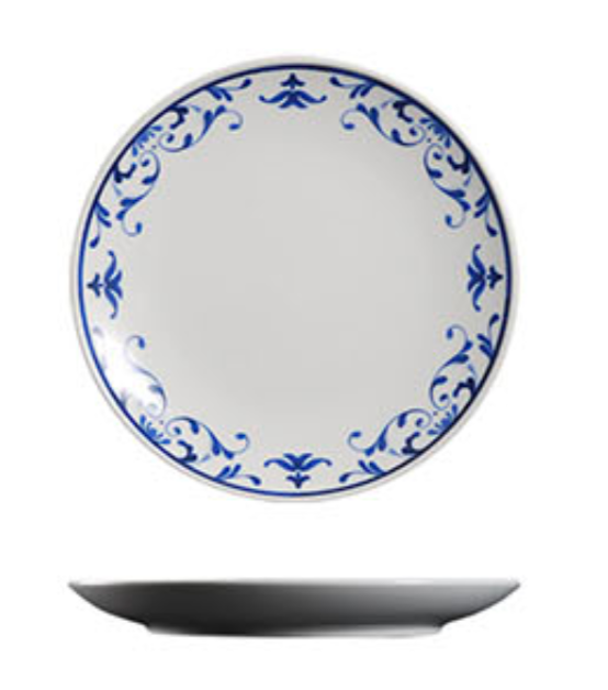 AW-0912 - 9” Foliage Blue Coupe Plate – PalateAndPlate.com